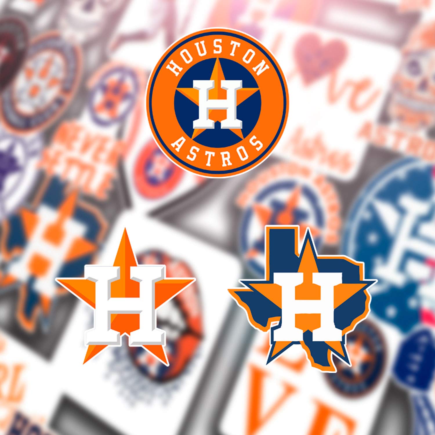 Snapklik.com : Stickers Pack Houston Vinyl Astros Aesthetic Stickers ...