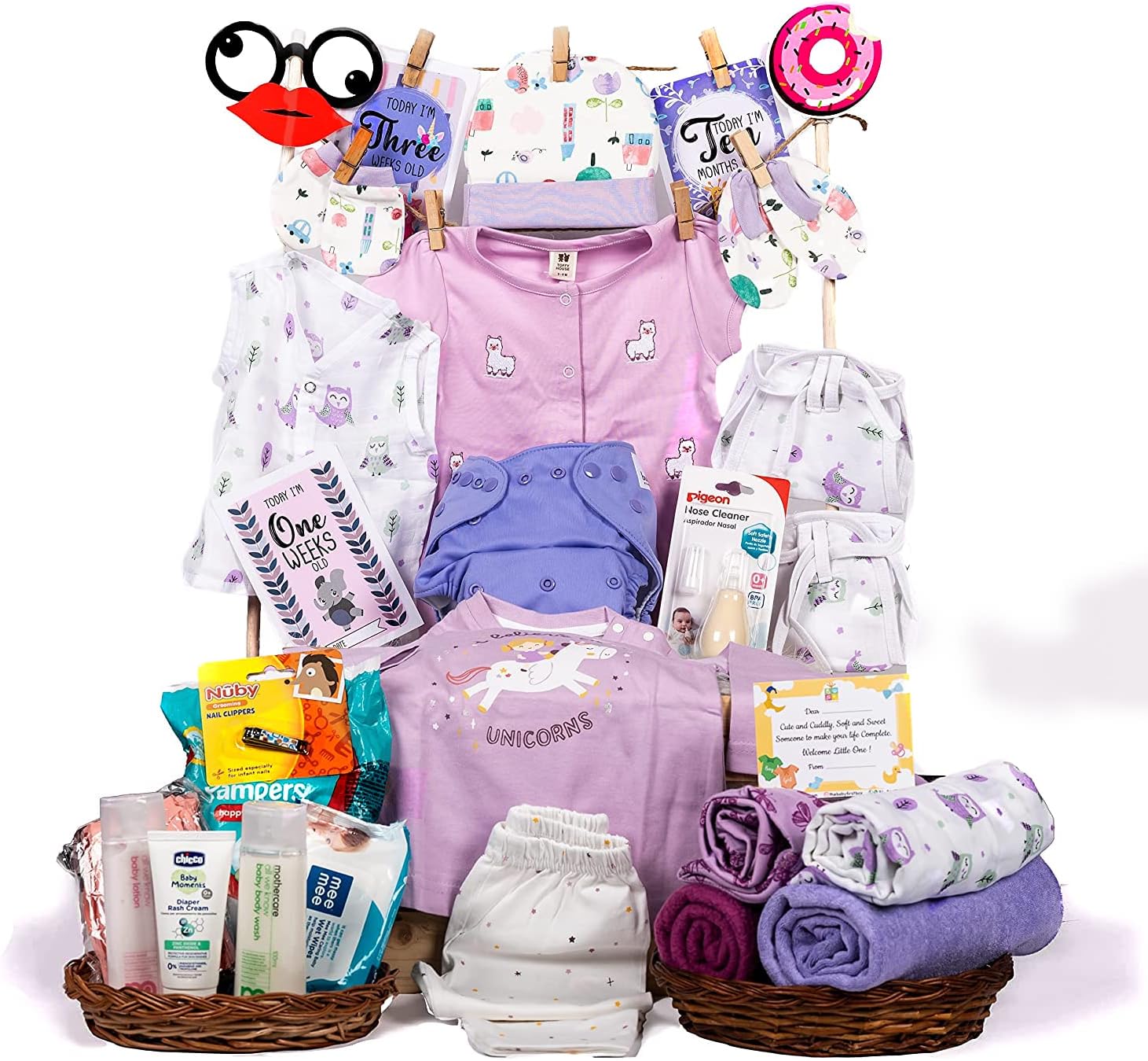 The Baby First Box Newborn Baby Essential Kit-21 Items(Summer Kit For 0 ...