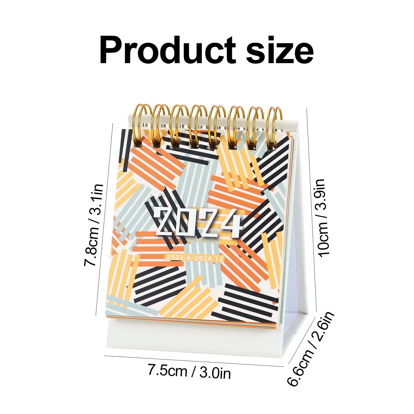 Snapklik.com : Mini Desk Calendar 2024, Small Desktop Calendar (3.9"x3 ...