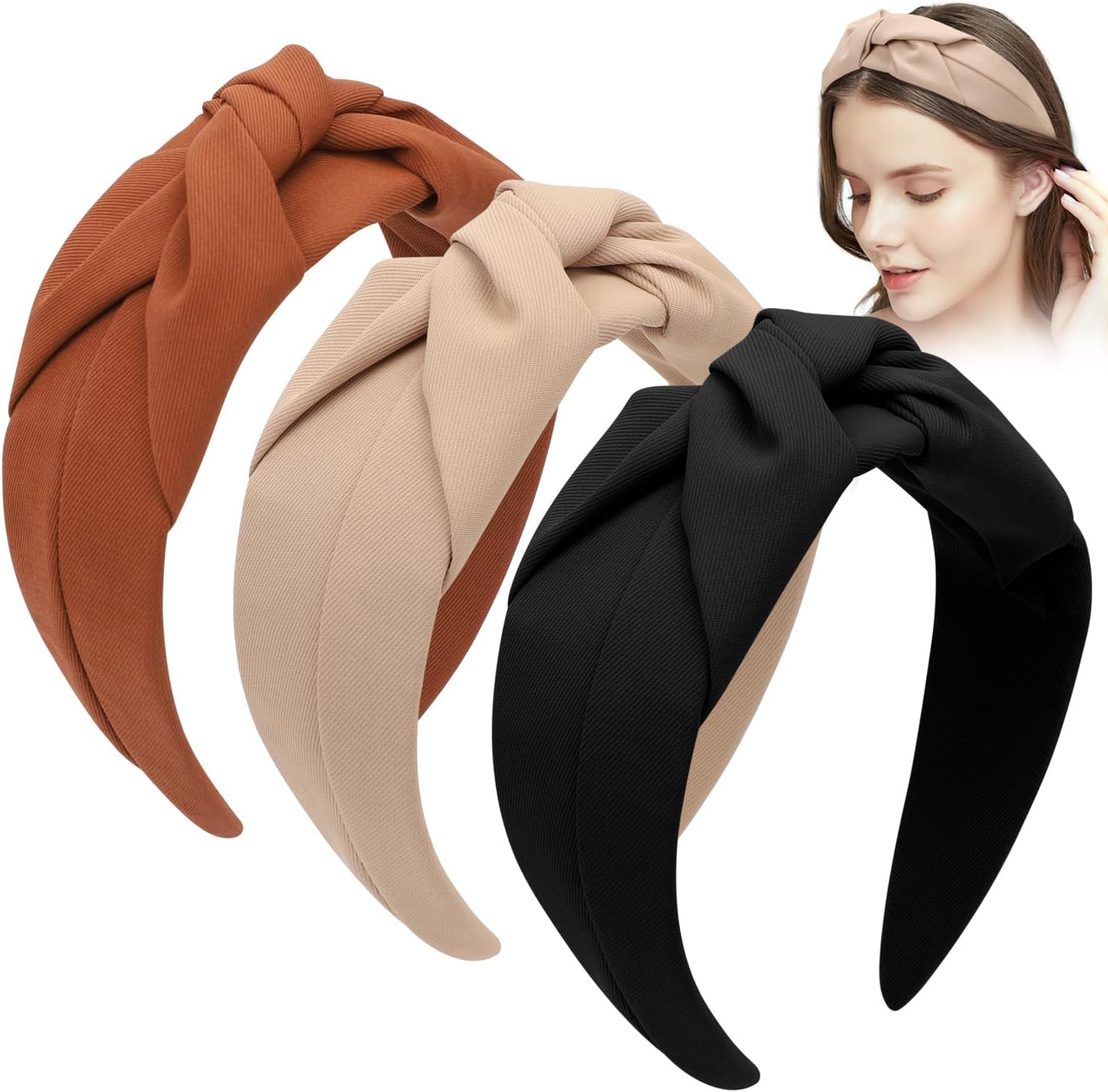 Amazon.com : DiyJibb Headbands for Women Girls - 6PCS Stylish Top ...