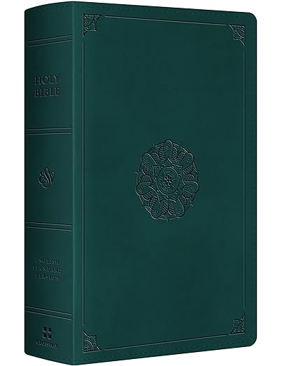 ESV Large Print Personal Size Bible, Red Letter (TruTone, Deep Teal ...