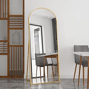 Full Arched Mirror 180 x 80 cm, Minimalist Standing Mirror, Large Floor ...