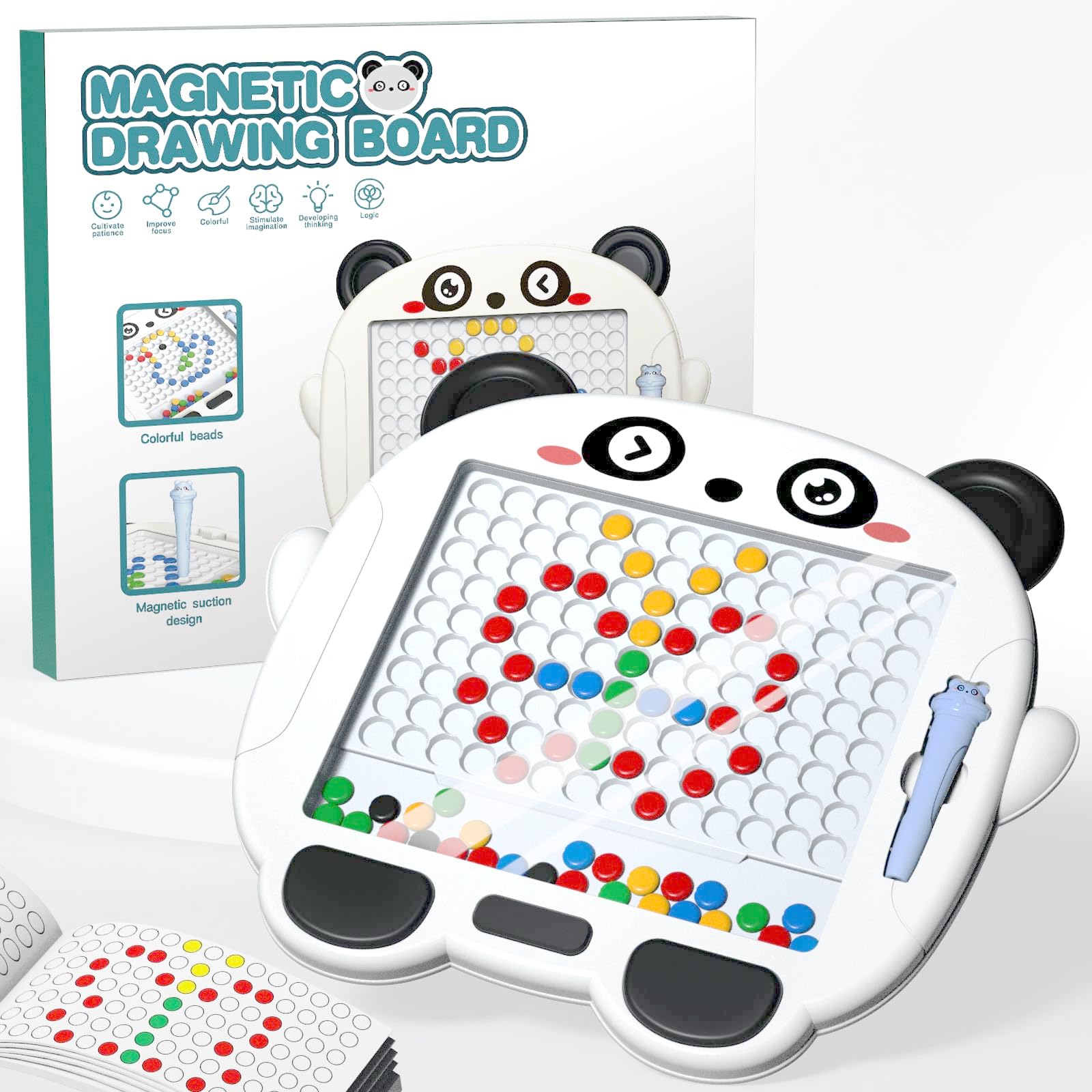 Amazon.com: Magnetic Drawing Board for Kids & Toddlers, Cute Panda ...