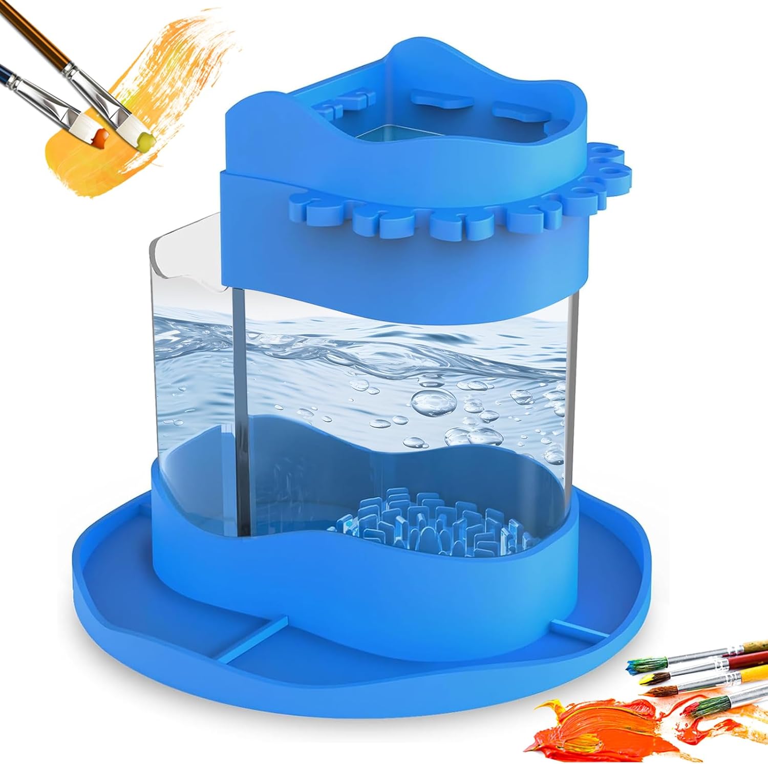 Paint Brush Cleaner Rinse Cup, Brush Rinser Brush Cleaner and Brush ...