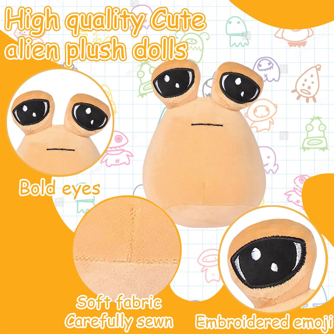 Alien Orange Eyes Logo LEGO Onderdele 3626pb1146 Red Minifig, Head