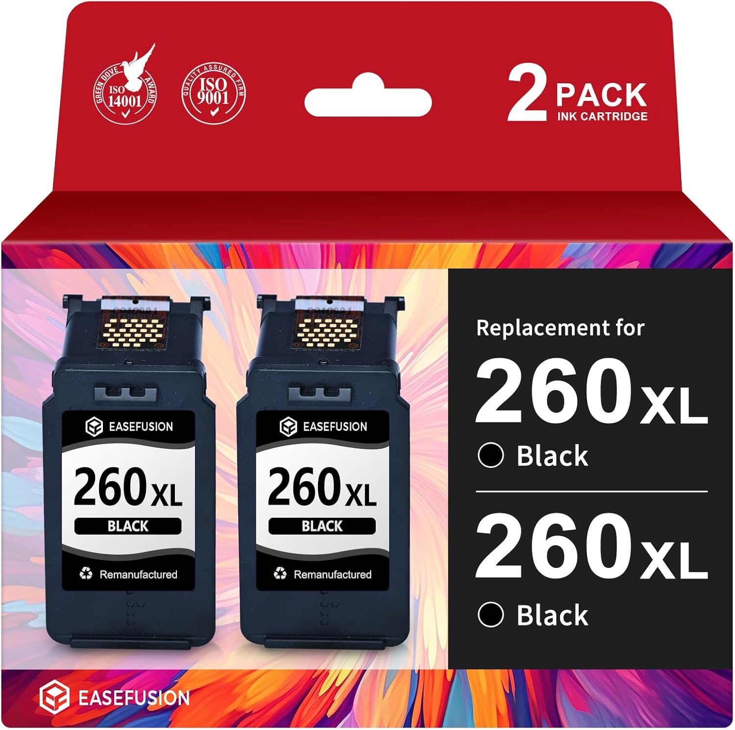 Amazon.com: EaseFusion 260XL Replacement for Canon 260XL PG-260 Black ...