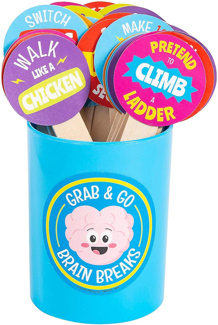 Amazon.com: Fun Express Grab & Go Brain Break Activities - Includes ...