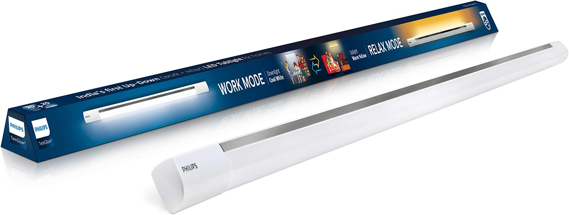 Philips 20 Watt - 2 feet LED Batten Cool Day Light Straight Linear LED ...