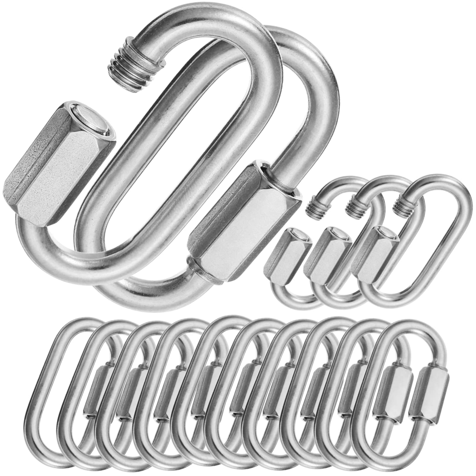Amazon.com: Quick Link Heavy Duty Carabiner Clips,Locking Carabiner ...