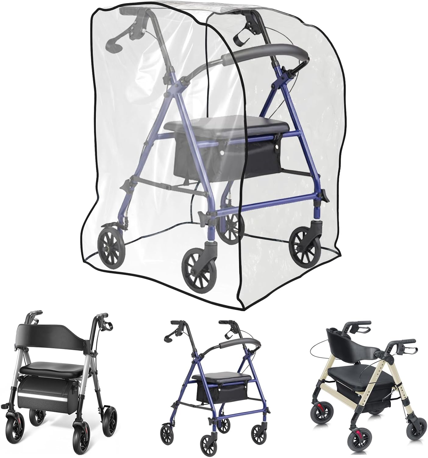 Amazon.com: Rollator Walker Cover,Wheelchair Covers Waterproof Clothing ...