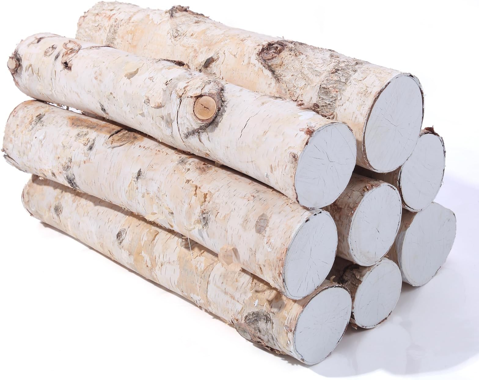 Amazon.com : White Birch Log Set for Fireplace 24" : Home & Kitchen