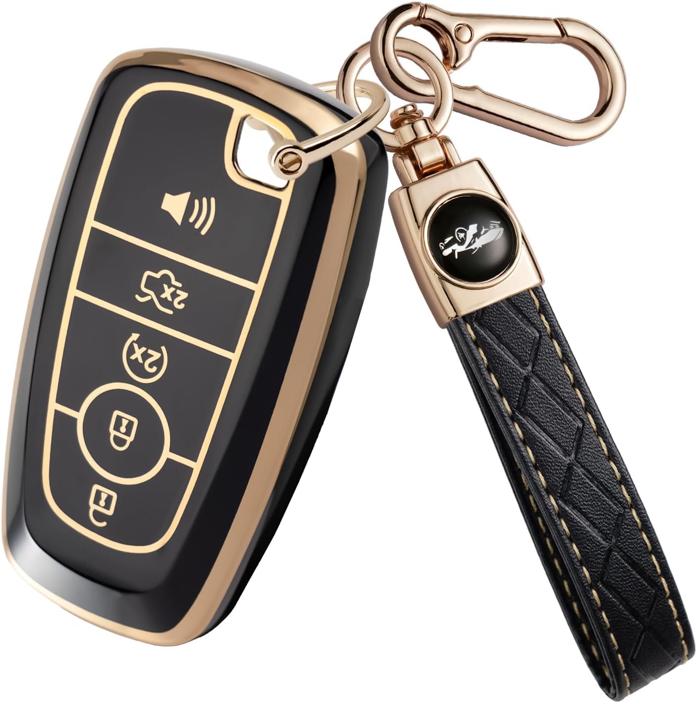 Amazon.com: Cxopxoy Soft TPU for Ford Key Fob Cover with Keychain, Key ...