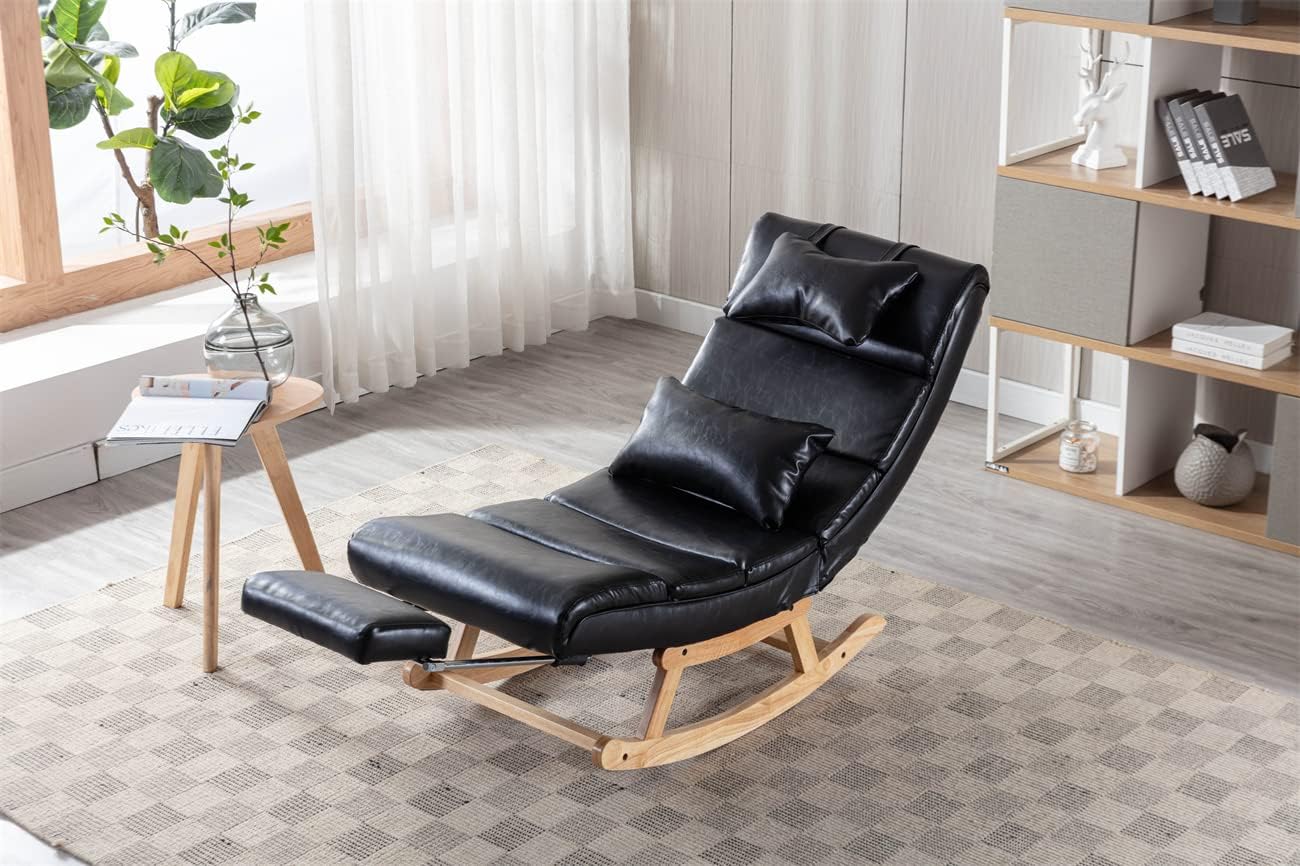 Amazon.com: TRIPLE TREE Accent Rocking Chair, Armless Chaise Lounge ...