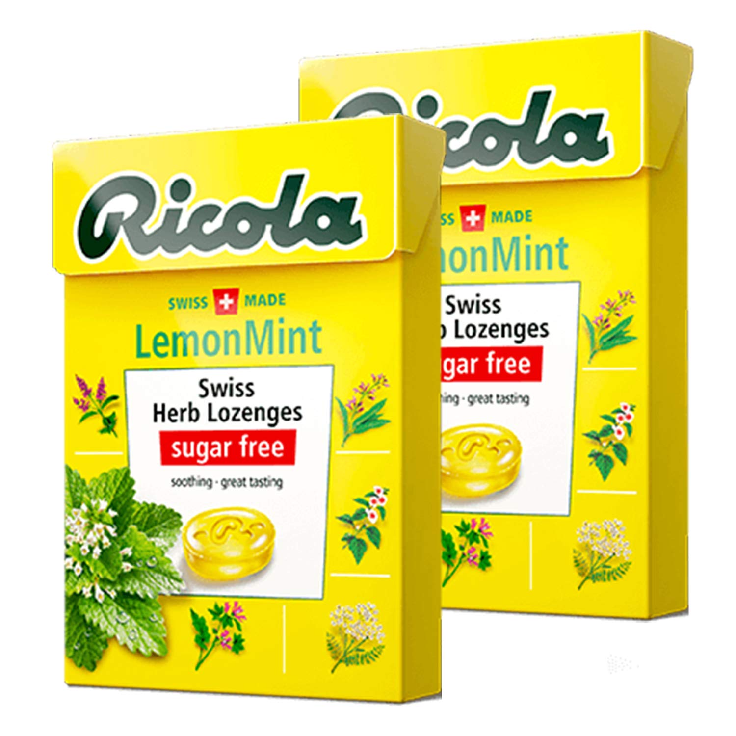 Ricola Lemon Mint Candy Pack of 2 Pouch, 2 x 40 g : Amazon.in: Health ...