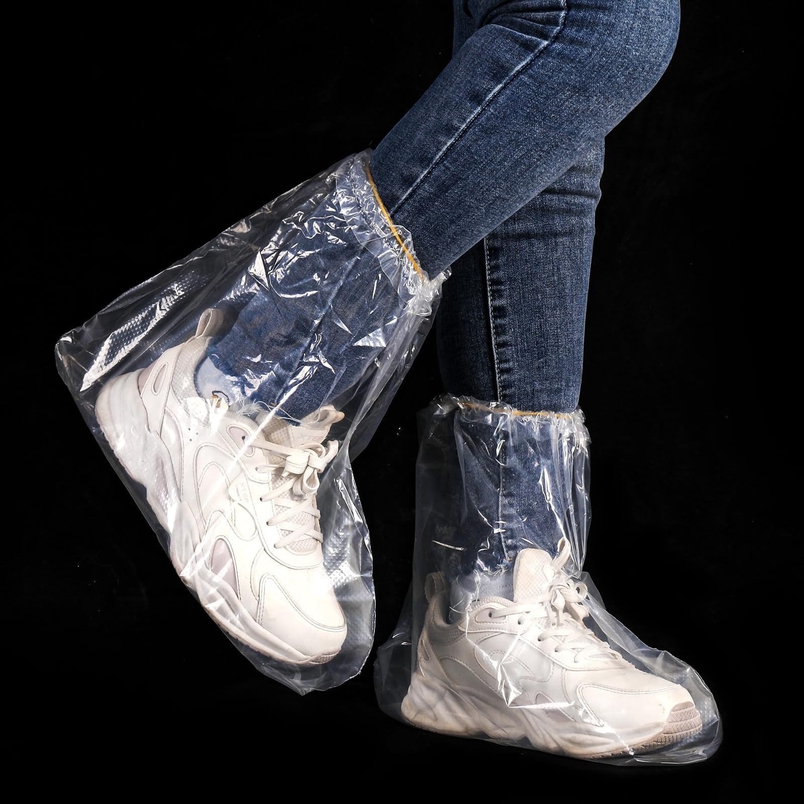 20Pcs Shoe Covers for Rain Disposable - Waterproof Plastic Clear Heavy ...
