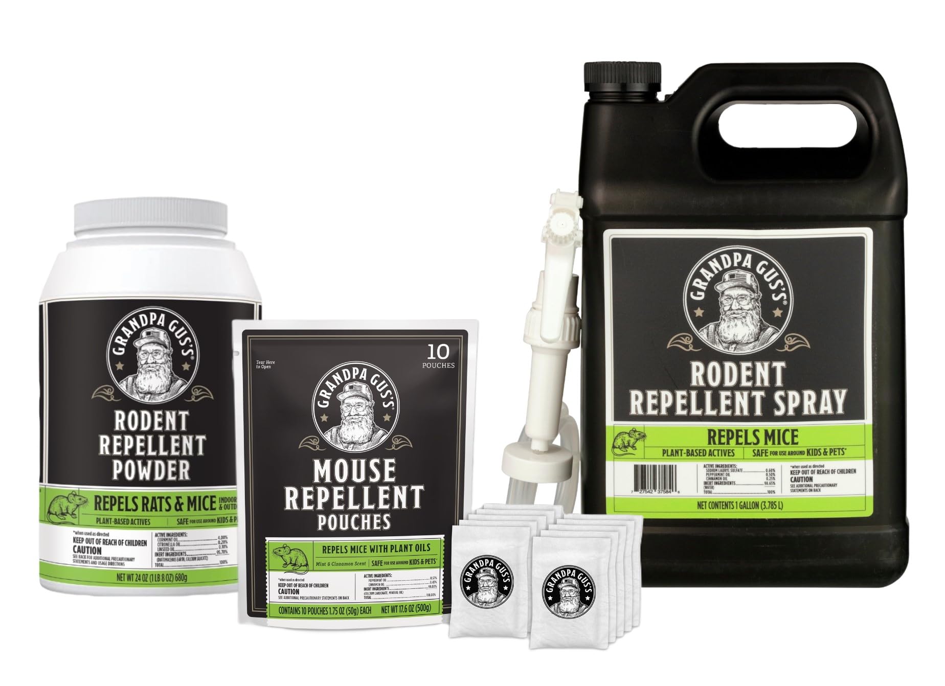 Buy Grandpa Gus's Natural Rodent Repellent Powder (24 oz) Bundled with ...