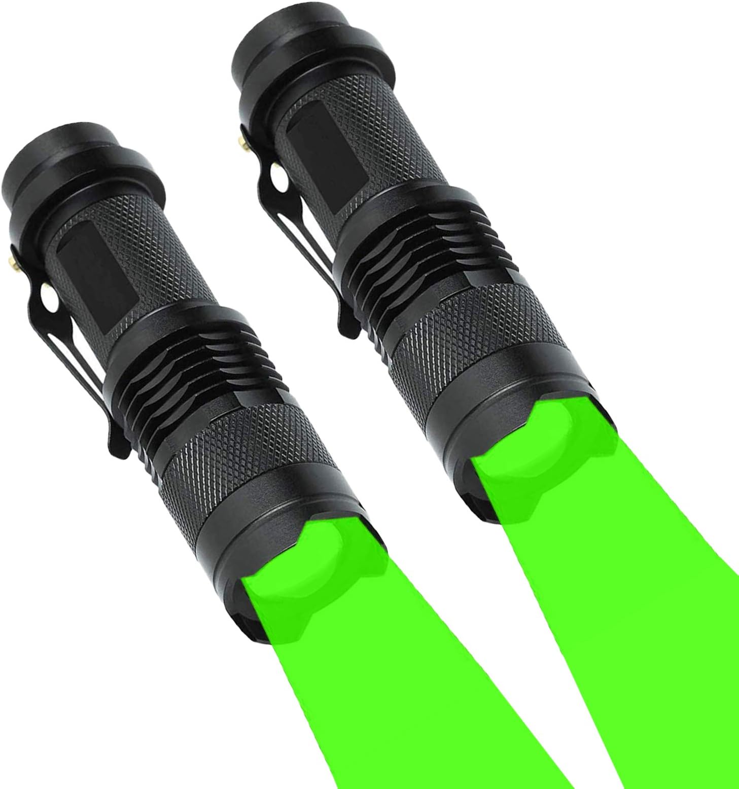 WONDSUNSON 2 x Green Light Pen Type Penlight Flashlight One Mode Green ...