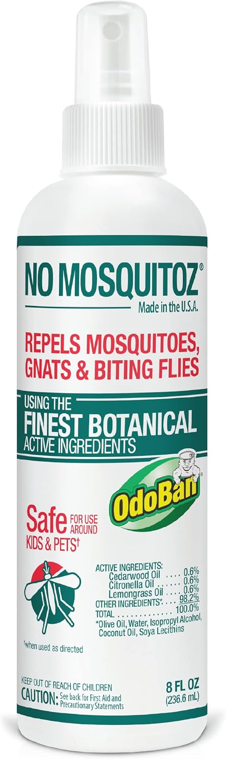 Amazon.com: No Mosquitoz Botanical Bug Repellent, Effective for Gnat ...