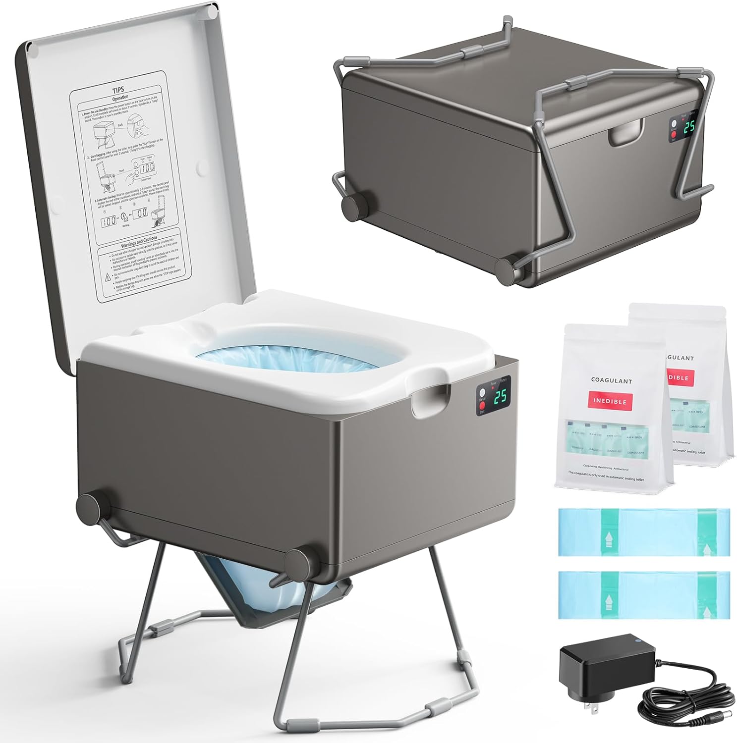 Amazon.com: Modiwell Dry Flush Toilet – Waterless, Odorless, Self ...