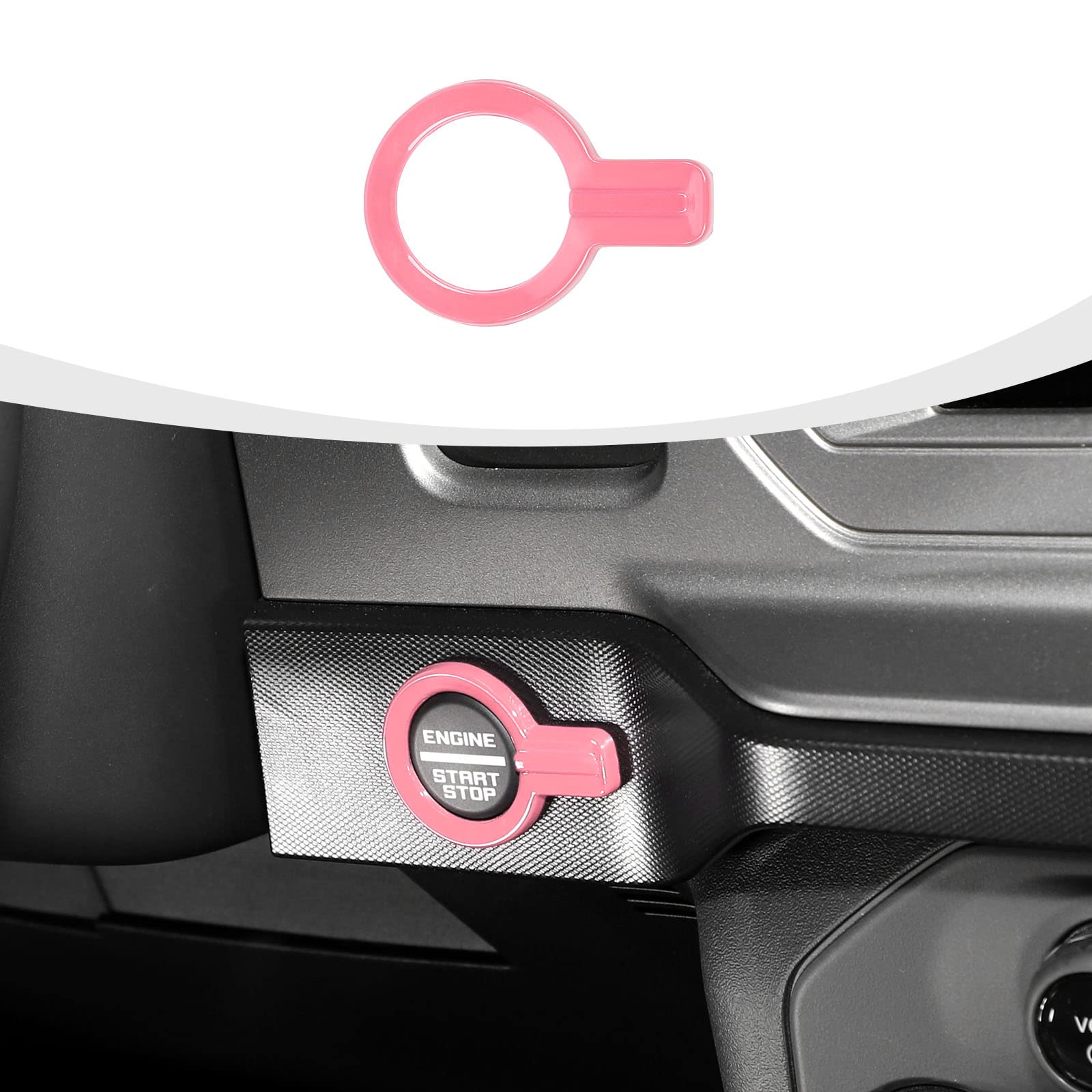 Amazon.com: RAZPOY for Bronco Push Start Button Cover, Engine Start ...