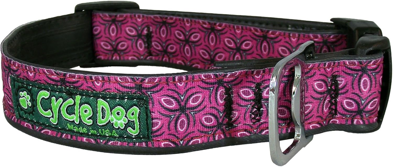 Amazon.com : Cycle Dog Bottle Opener Recycled Dog Collar, Fuchsia Tri ...