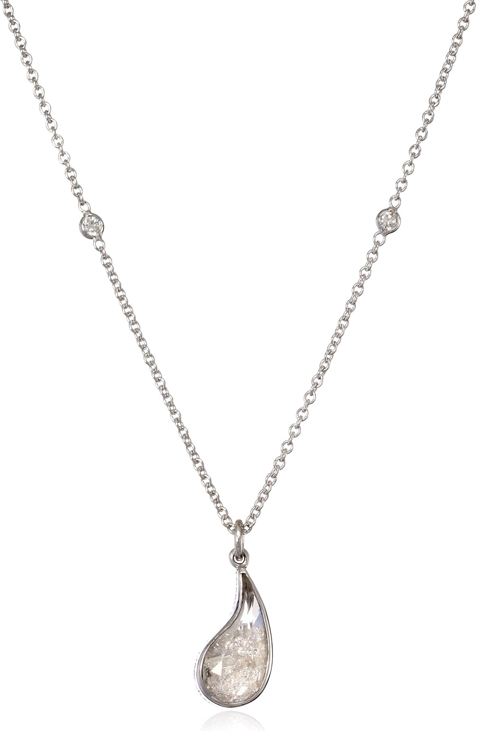 Amazon.com: Moritz Glik "Kaleidoscope" 18K White Gold Floating Diamond ...
