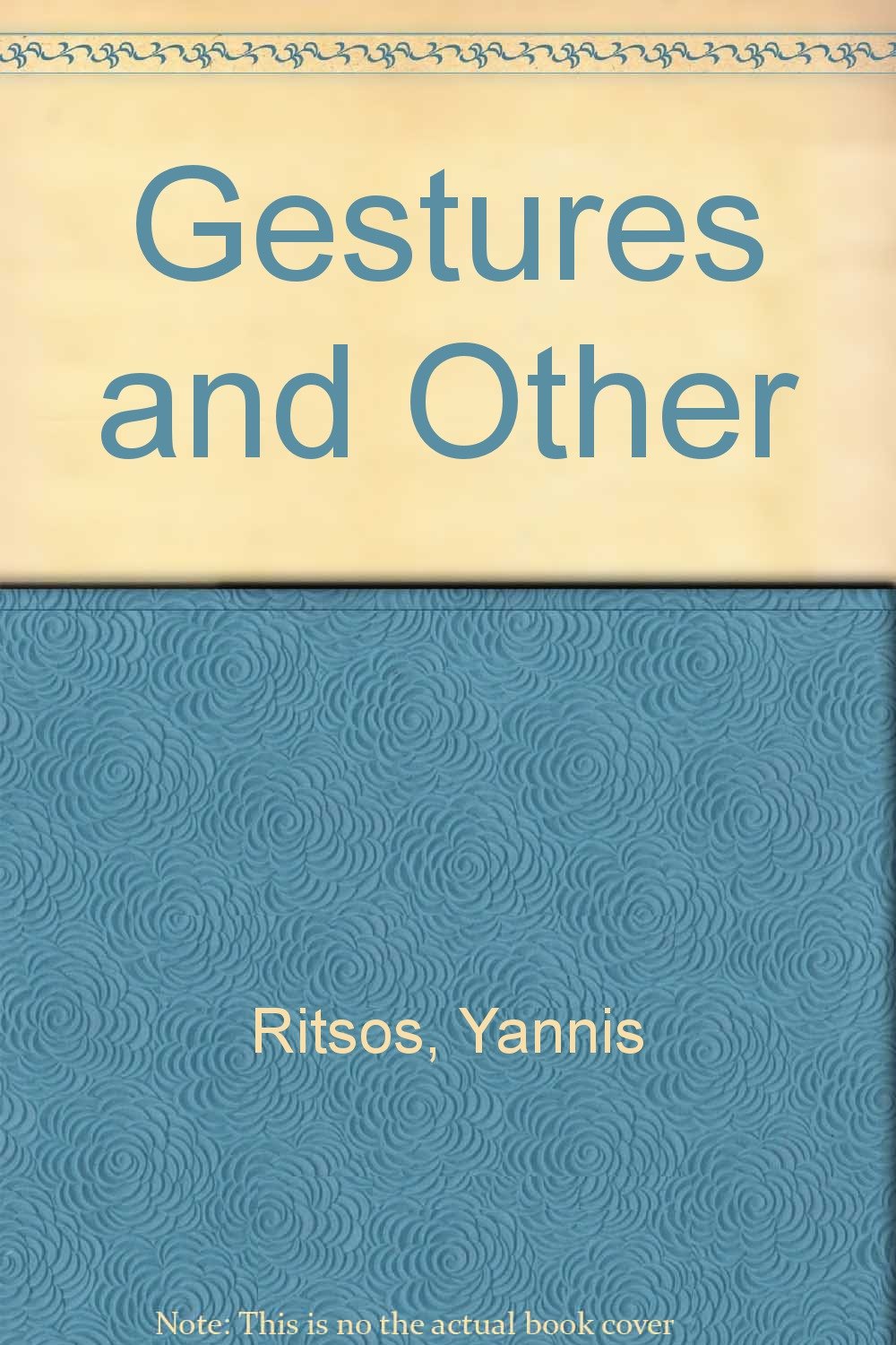 Amazon | Gestures and Other | Ritsos, Yannis | Poetry