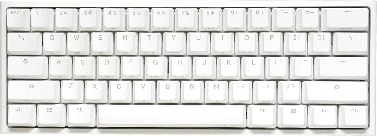 Ducky One 2 Pro Mini White Edition Mechanical Keyboard, RGB LED ...