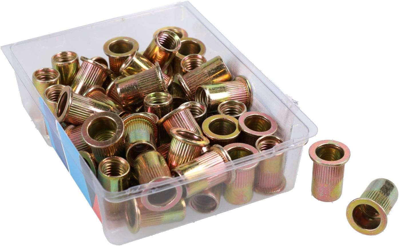 Amazon.com: 10mm Steel Nut Serts Inserts Rivet Nut Threaded Inserts ...
