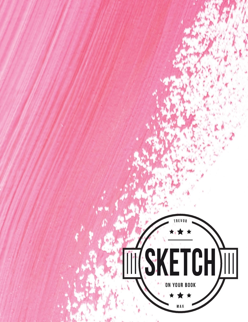 Amazon.com: Sketchbook: Pink painting : Book : 120 Pages of 8" x 10 ...