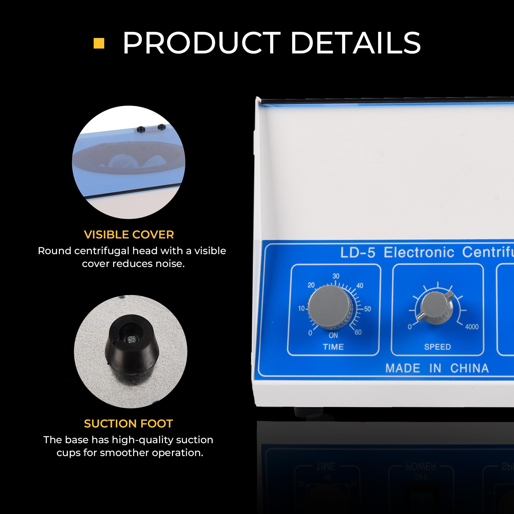 Snapklik.com : Dawot 50ml X 8 Desktop Lab Centrifuge Machine 4000rpm ...