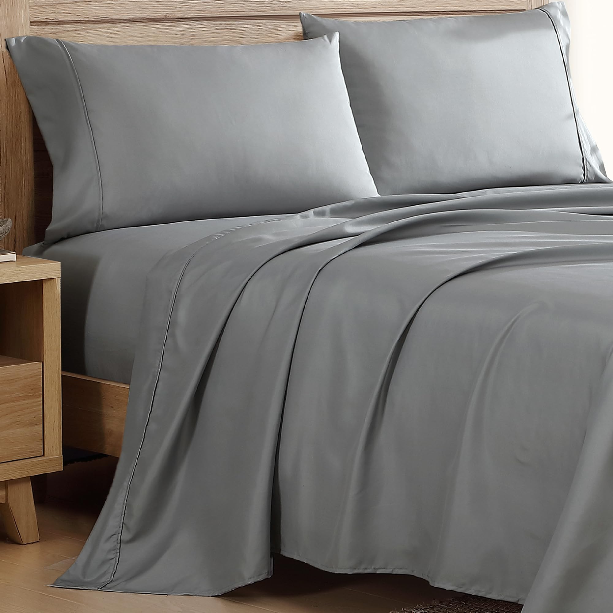 Amazon.com: Cathay Home Sancturary Ultra-Soft Hypoallergenic Wrinkle ...