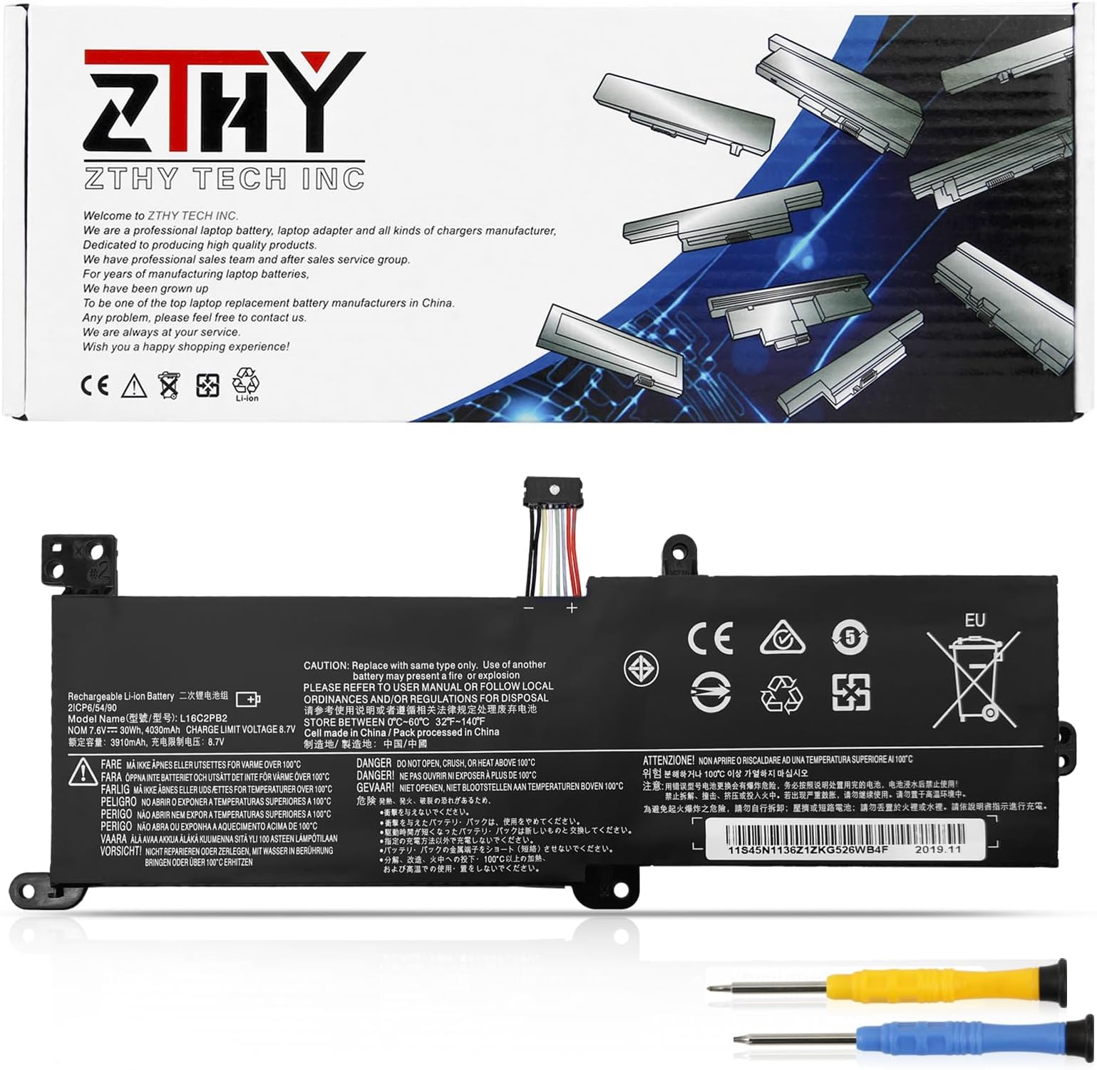 Amazon.com: ZAYAUPVL L16M2PB2 L16C2PB2 L17L2PF1 Batería para Lenovo ...