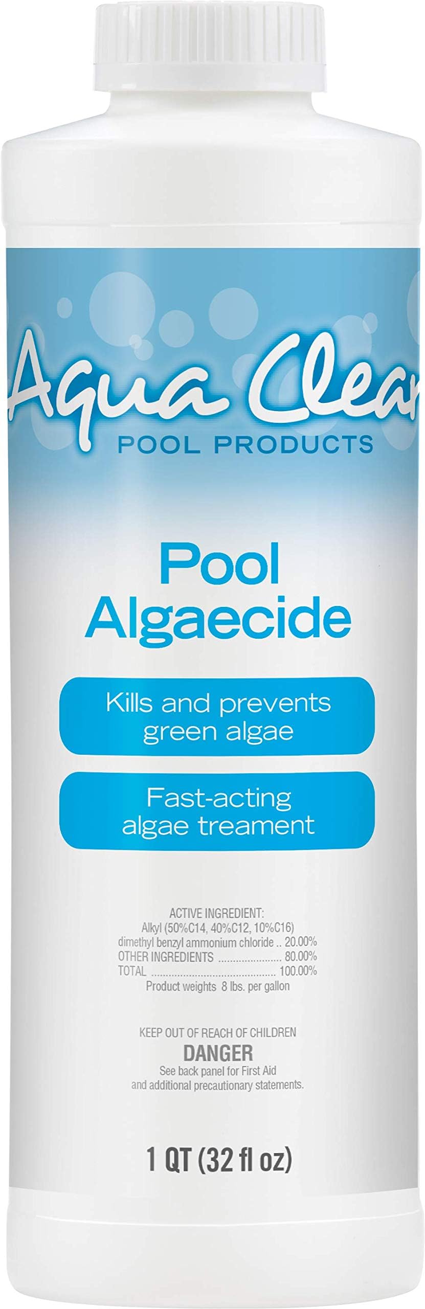 Amazon.com : Aqua Clear Pool Products Algaecide 32 oz. : Patio, Lawn ...