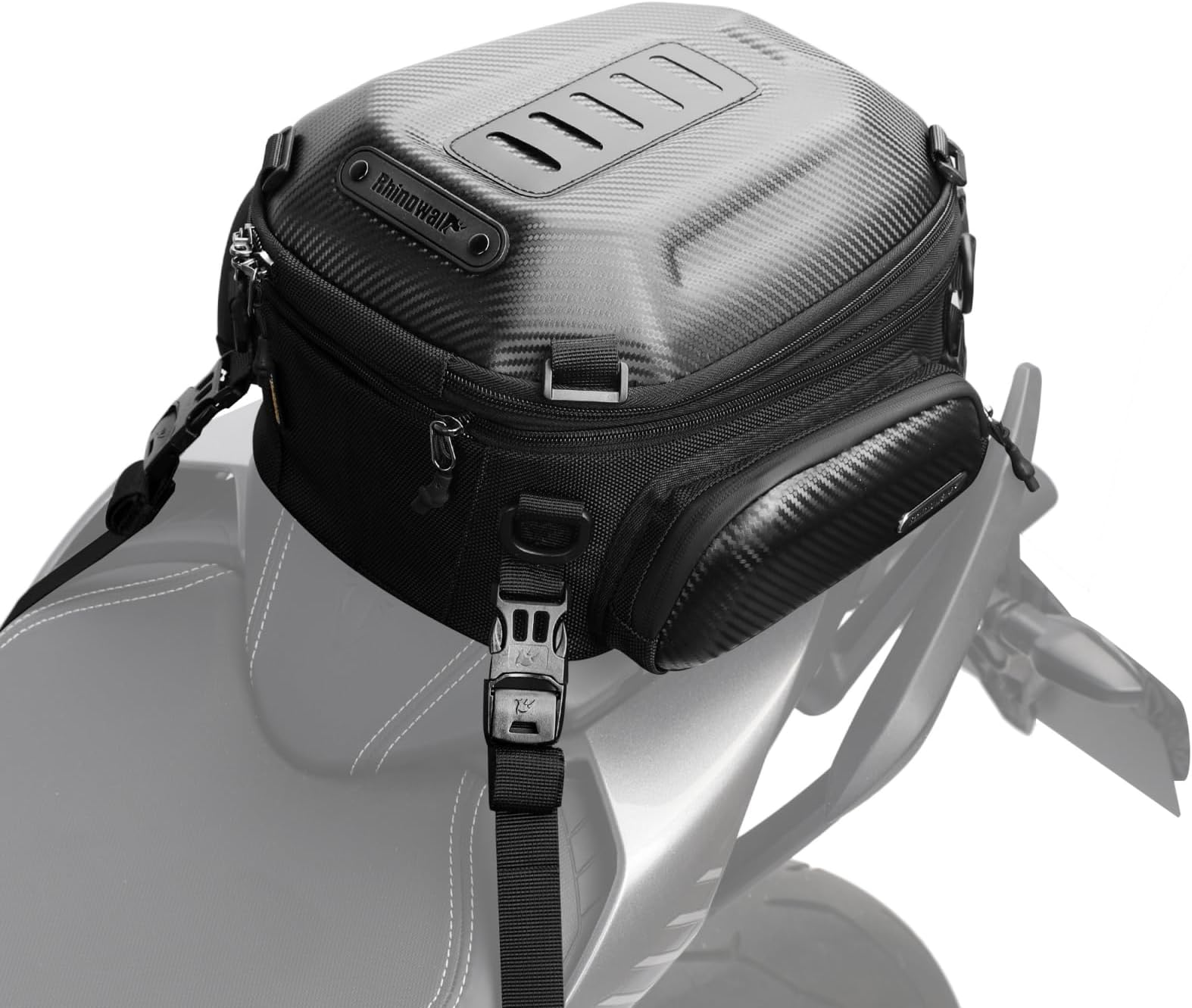 Amazon.com: VITINO Motorcycle Saddle Bag Rear Luggage Bag Tail Mount ...