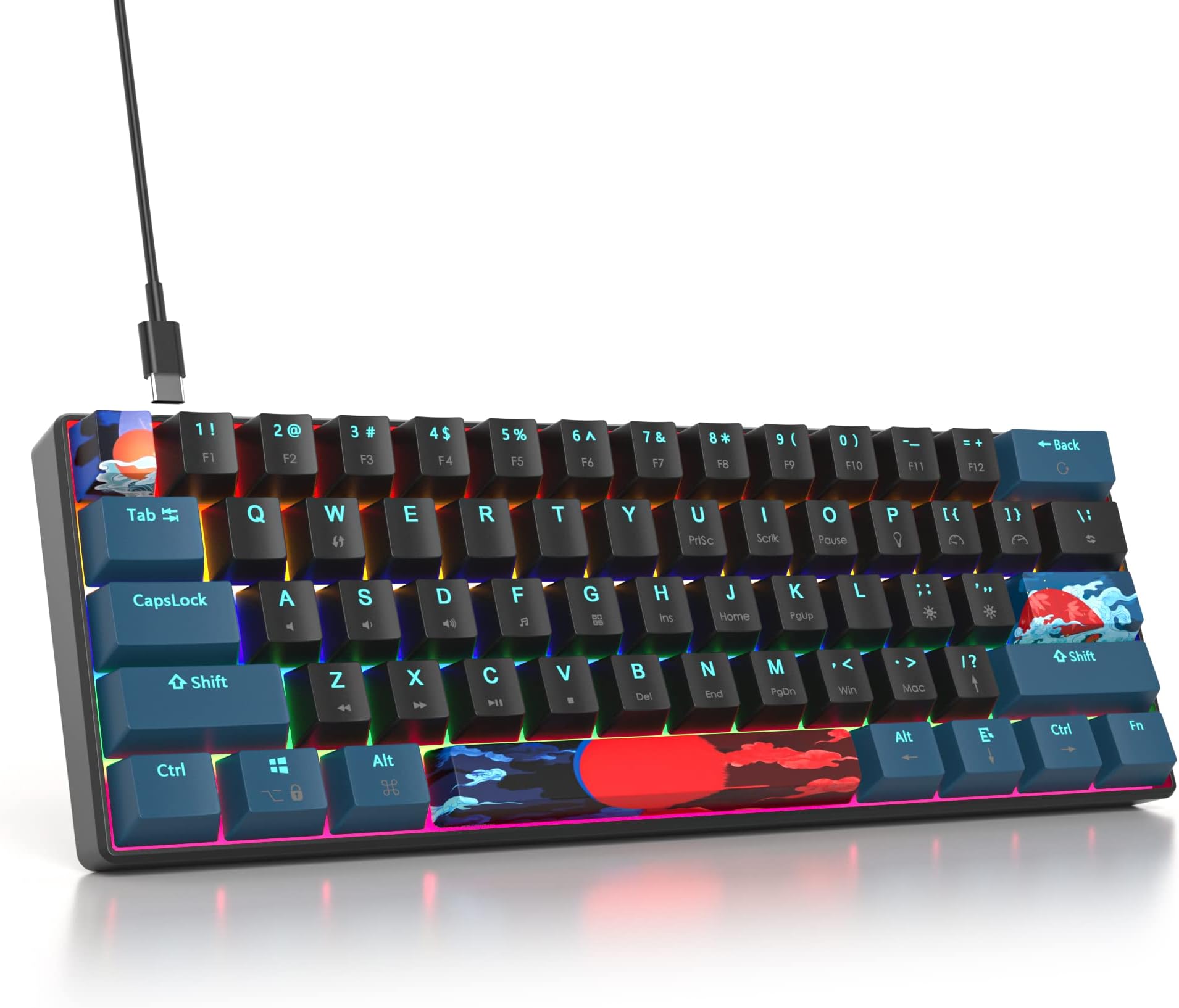SbocKeeb 60% Percent keyboard, Mini Mechanical Keyboard 60 percent ...