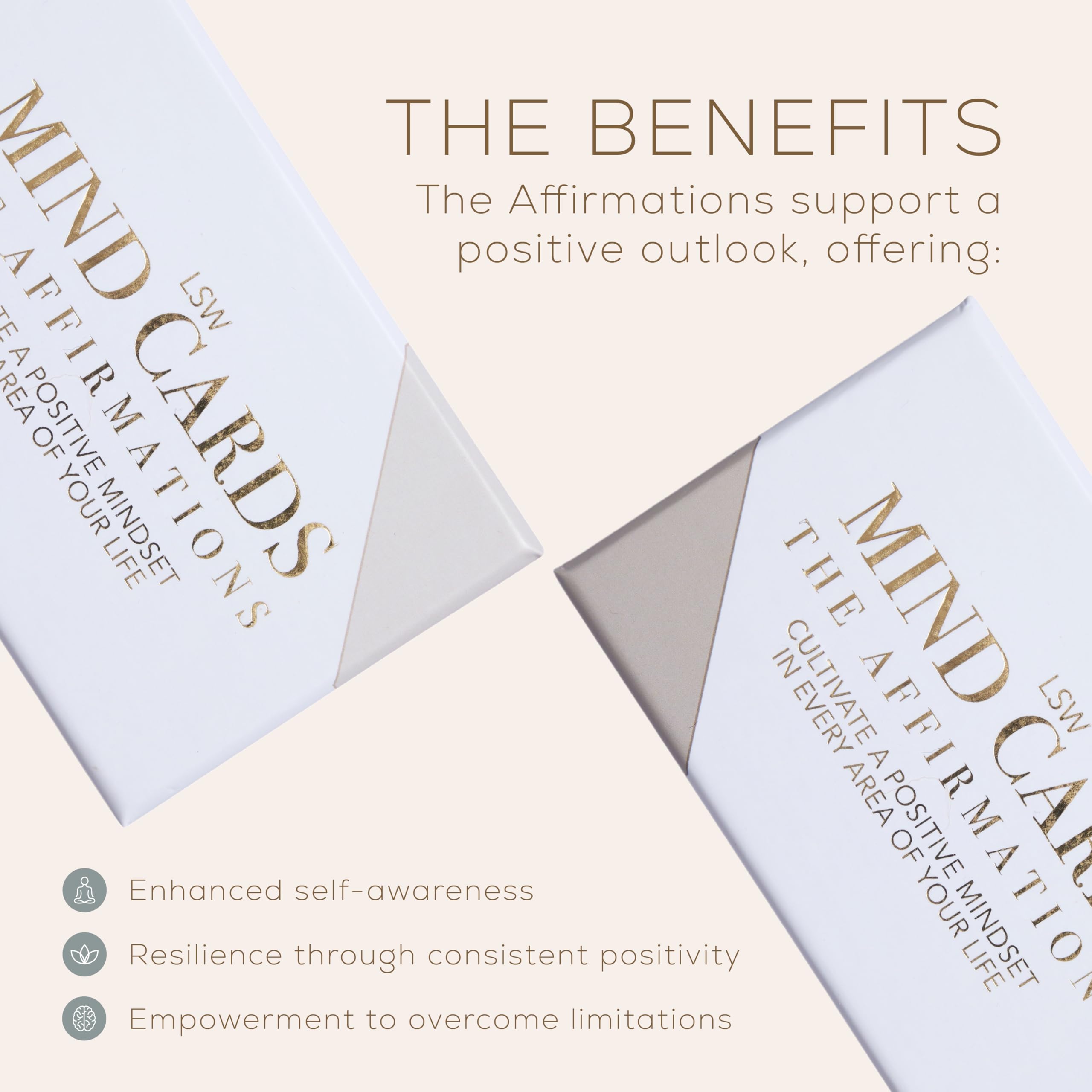 LSW London Positive Affirmation Cards for Personal Growth & Mindset Transformation – 50 Daily ...