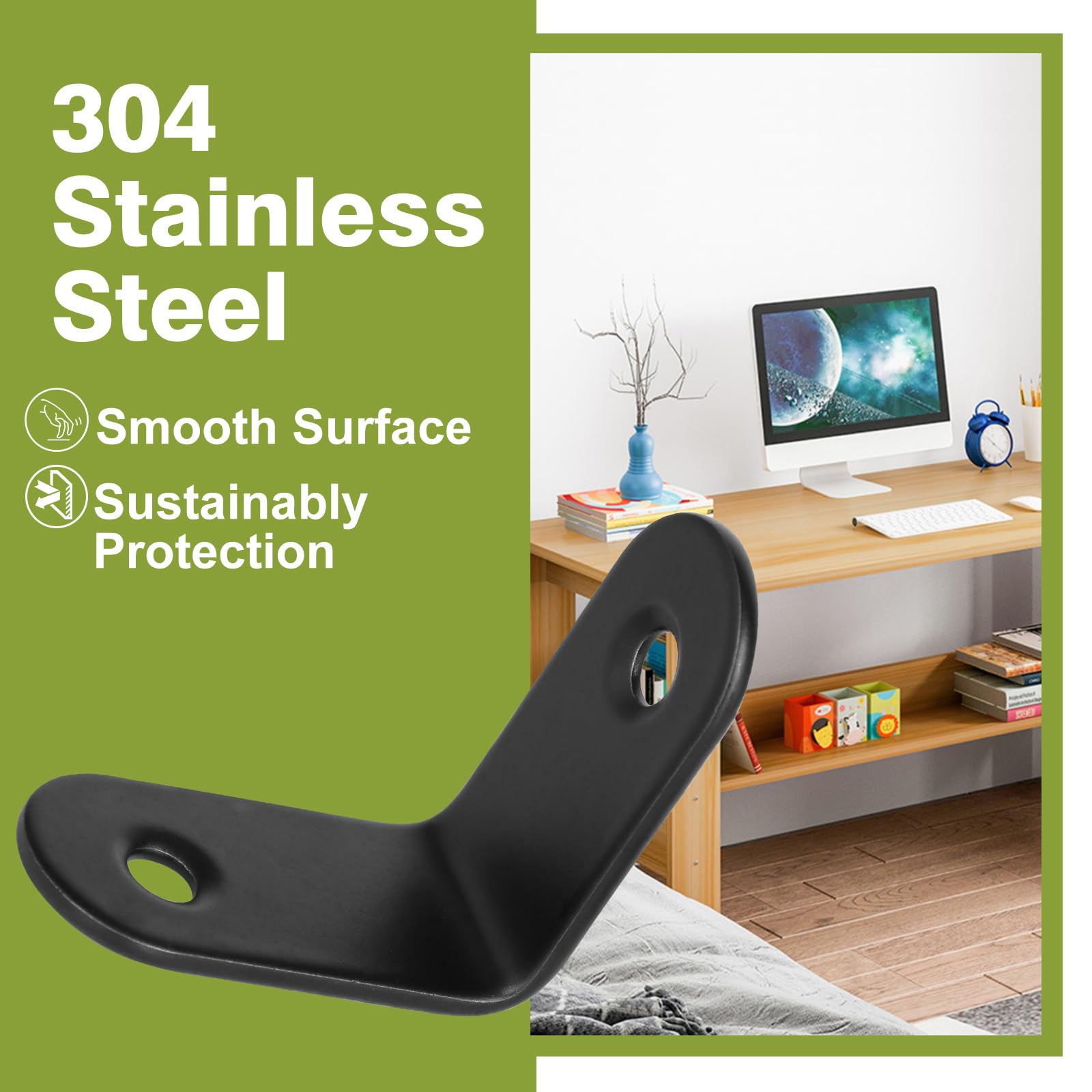 Snapklik.com : 8Pcs L Bracket Corner Braces, 90 Degree Corner Brackets ...