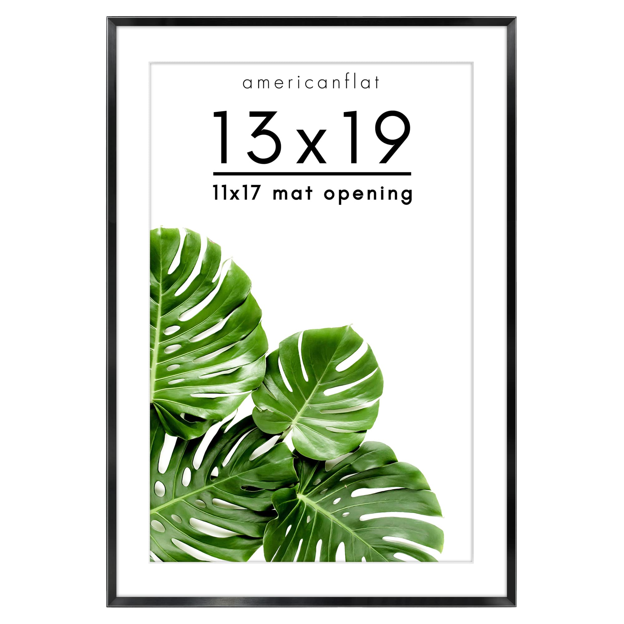 Amazon.com - Americanflat Aluminum 13x19 Picture Frame with Shatter ...