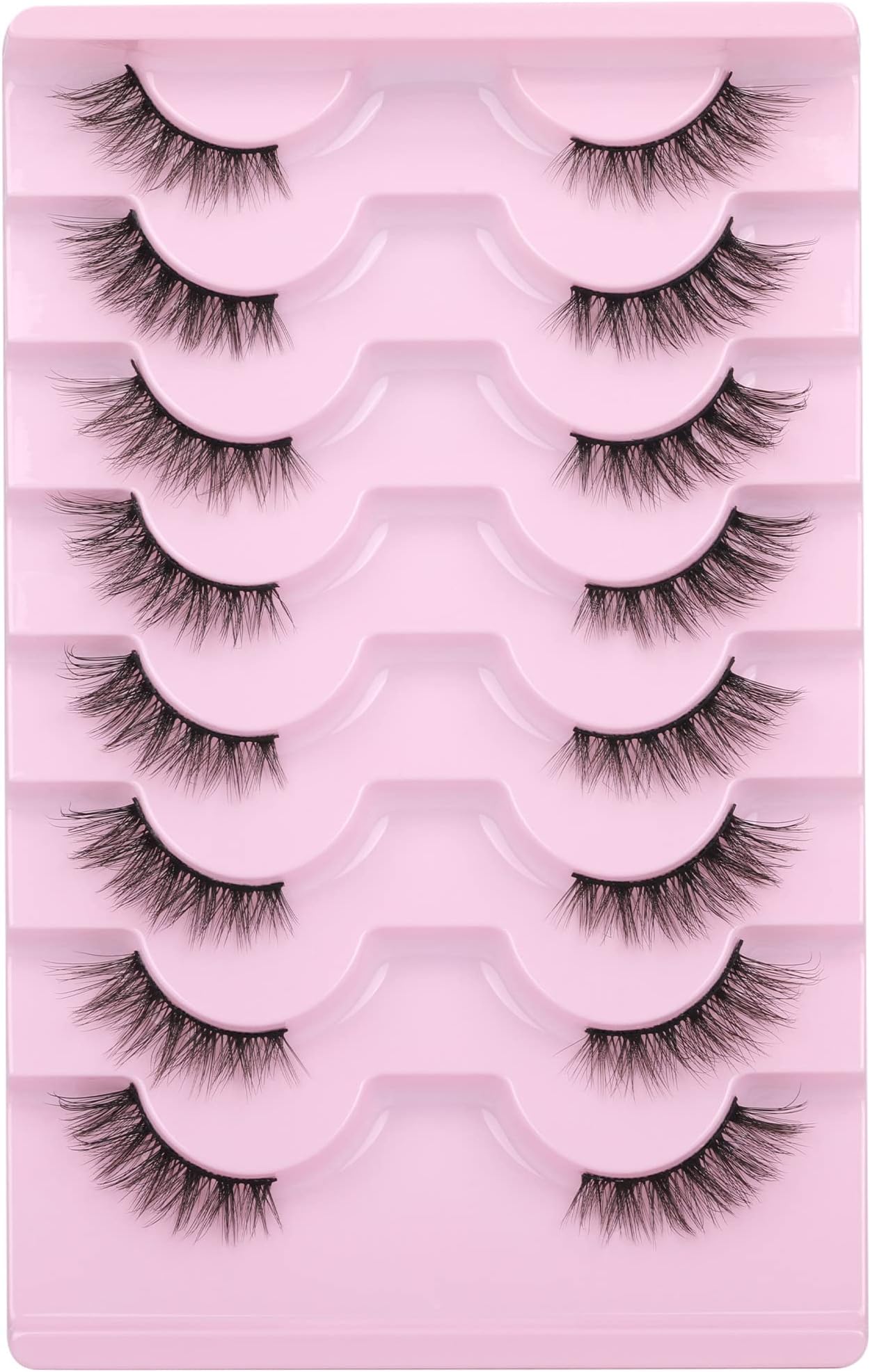 Amazon.com: Pooplunch False Eyelashes Cat Eye Look Fluffy Wispy Faux ...
