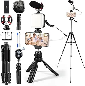 Amazon.com: Heliora Vlogging Kit for iPhone, Android, YouTube Starter ...