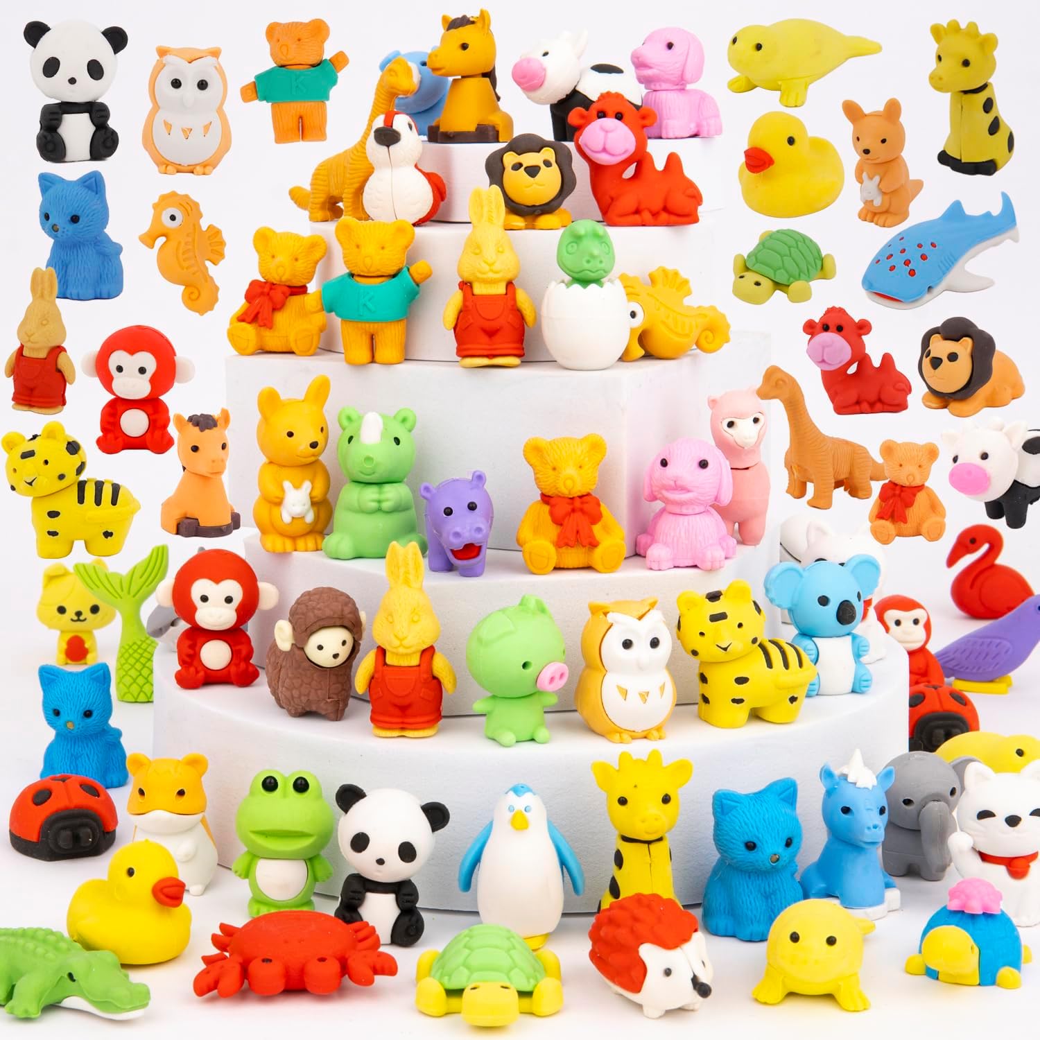 Amazon.com: Pencil Eraser Animal Collection IWAKO Japanese Erasers ...