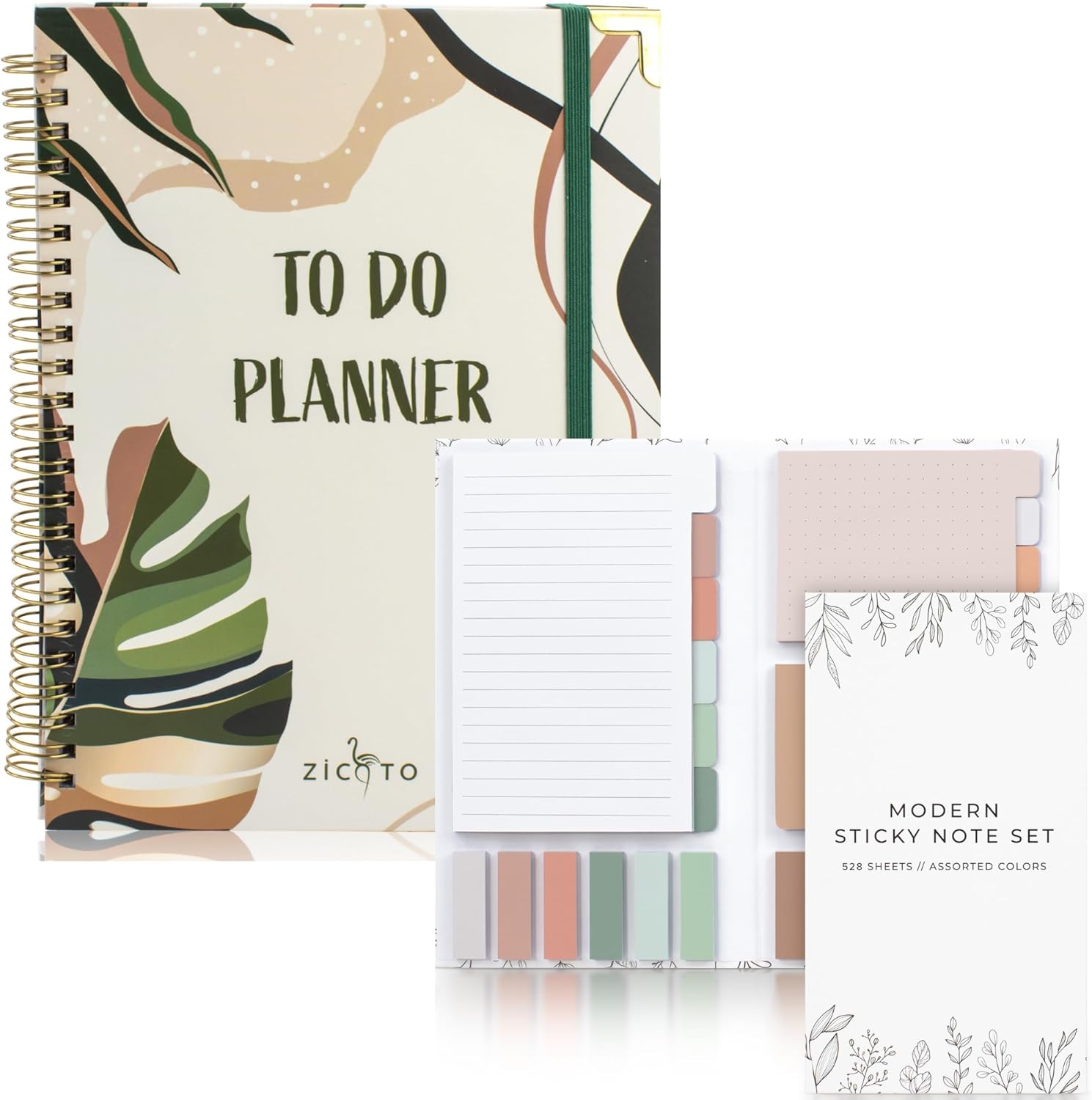 Amazon.com : Beautiful To Do List Notebook and Aesthetic Pastel Sticky ...