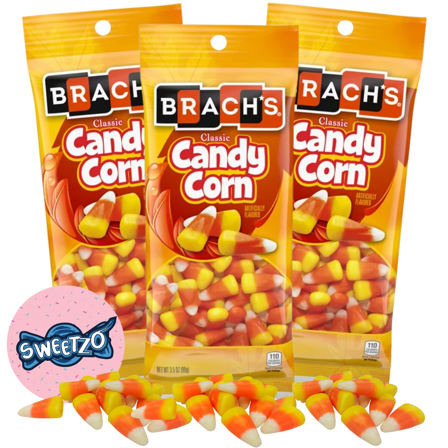 Amazon.com : Halloween 2022 Candy Corn Packs, Hard Shell With Soft ...