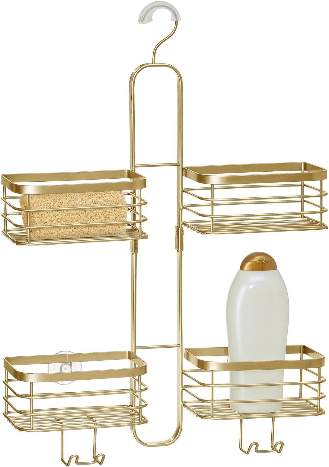 Amazon.com: SIMPLI COZY Large Iron Gold Shower Caddy – No Drilling ...