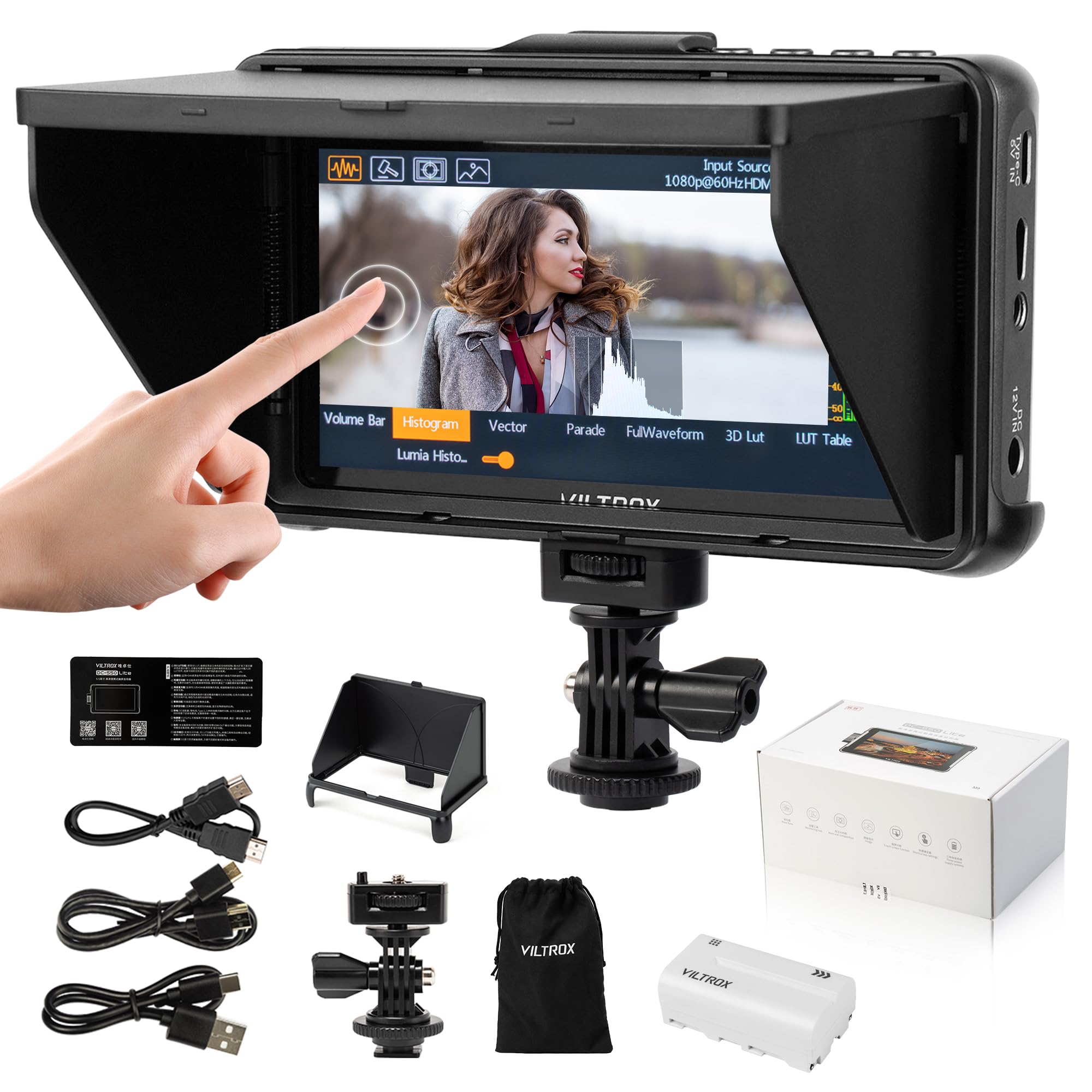Snapklik.com : VILTROX DC-550 Lite 5.5" Touchscreen Camera Field Monitor