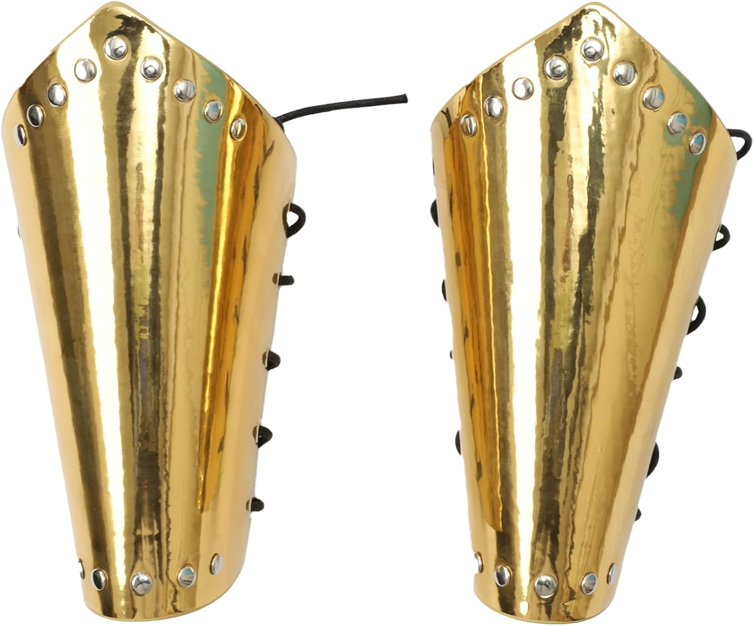 Amazon.com: HULIJA Adults Faux Leather Arm Guards Medieval Metal Armor ...