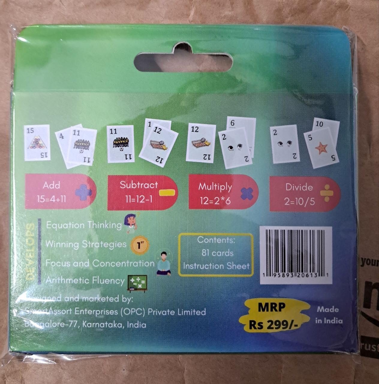 Buy Mathlete Card Game, Math Card Game, Fun, Educational, Addition ...