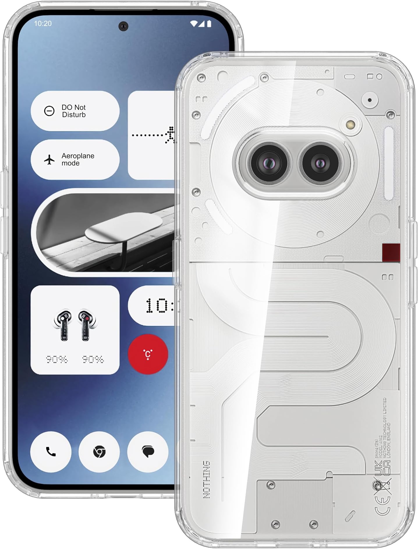 Cresee Case for Nothing Phone 2a Plus, Crystal Clear Rugged Phone Case ...