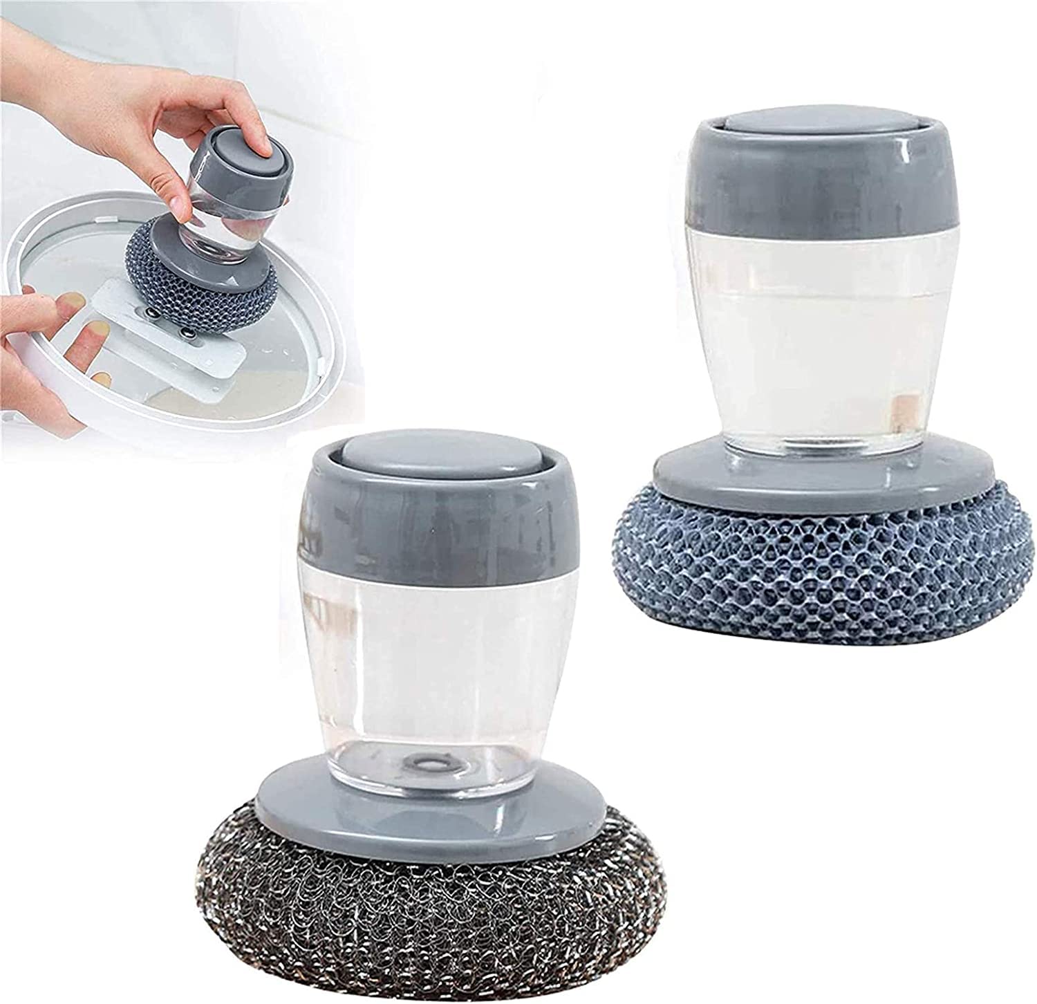 Sky MALL Automatic Liquid Tank Kitchen Utensils Sink Cleaning Brush ...